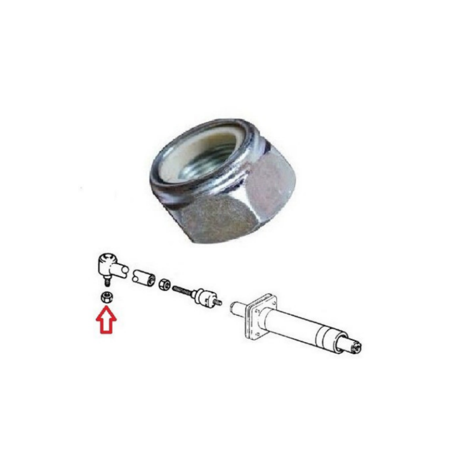 Holdwell Aftermarket Part Case Backhoe Tie Rod End Lock Nut -- 1257702