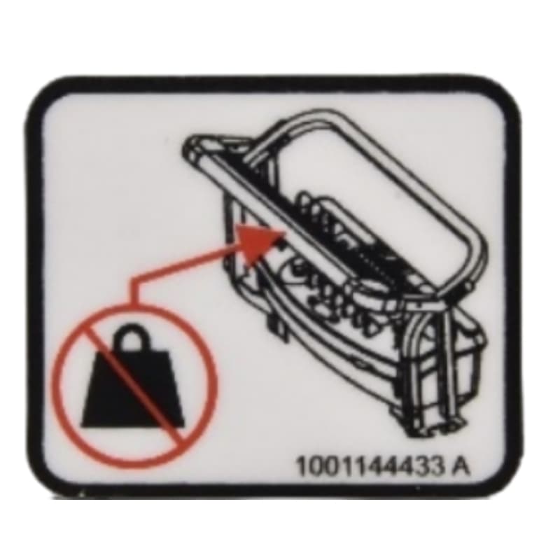 Aftermarket No Weight Decal 1001144433 for JLG Boom Lift 400S 460SJ 12